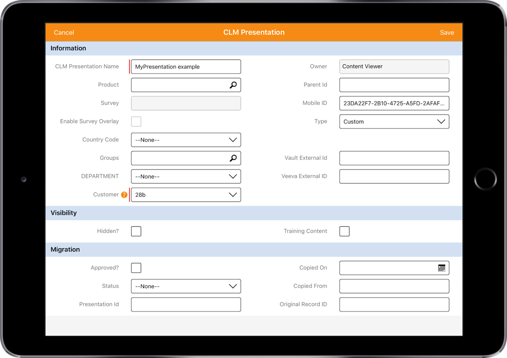 Veeva My Presentations - Guide To Using Veeva CRM For iPad Function